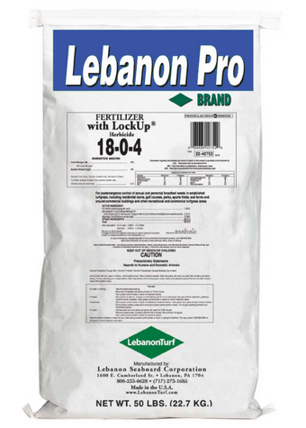 Lebanon Pro Fertilizer & Post-Emergent Weed Killer - 18-0-4 with 25% ...