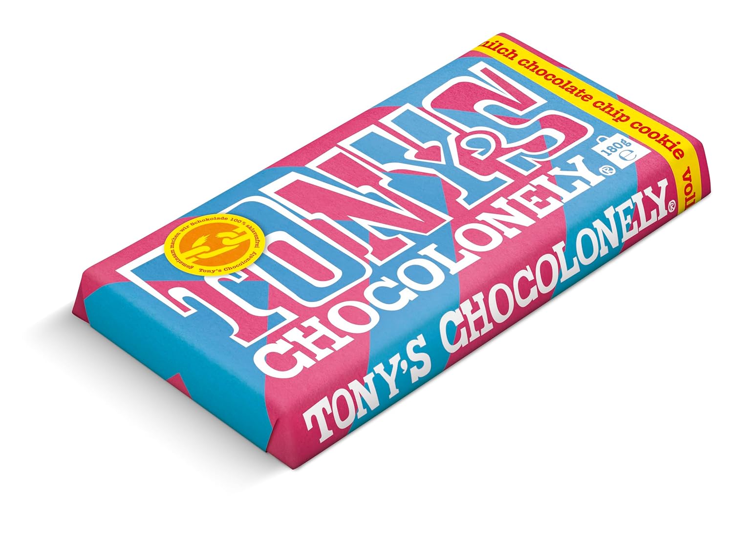 Tony's Chocolonely 32% Milk Chocolate Chip Cookie Bar - 6.35 oz – www ...