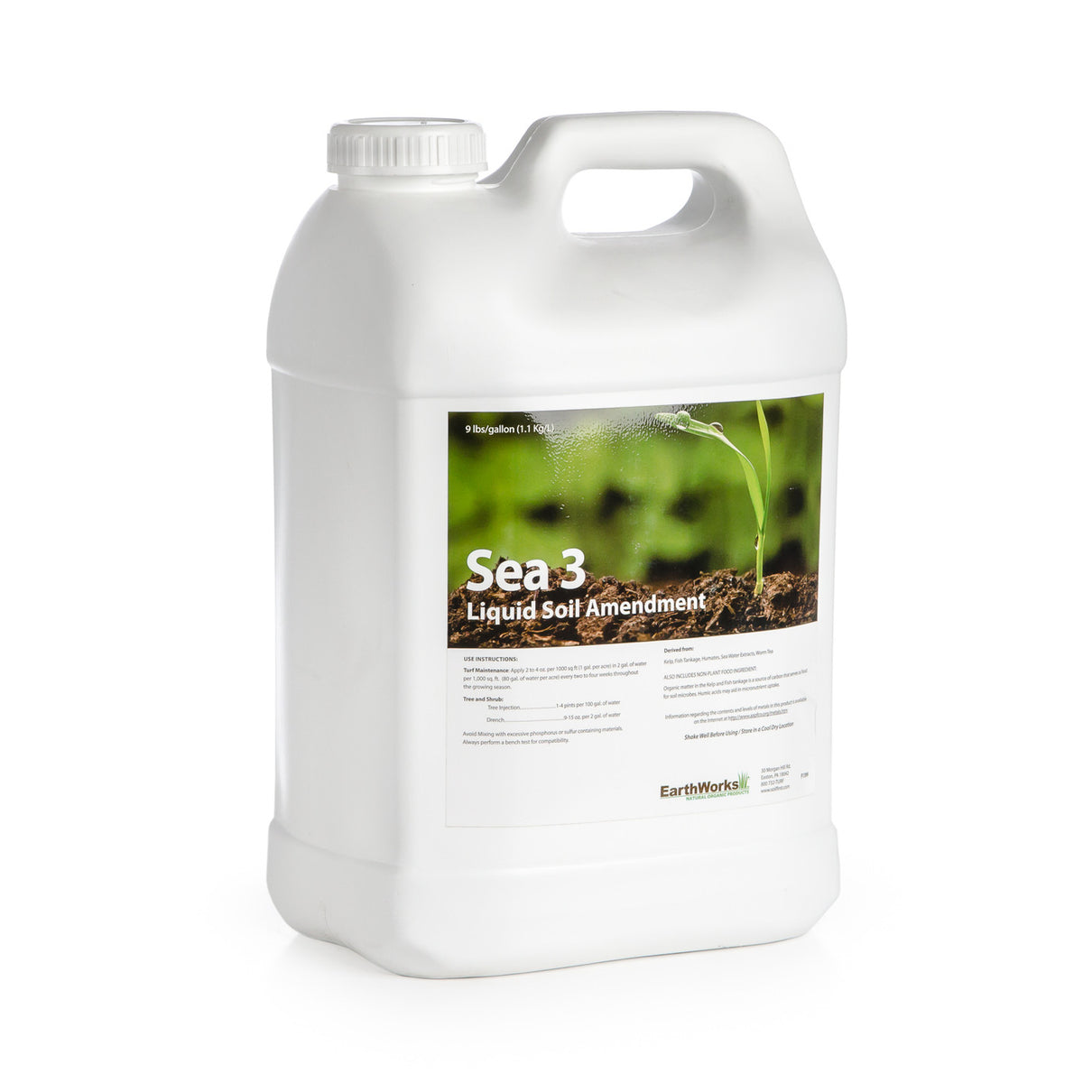 EarthWorks - Sea 3 Liquid Organic Fertilizer - 2.5 gal – www ...
