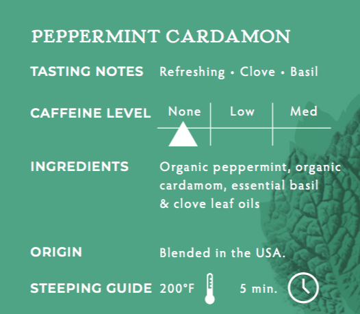 La Colombe Peppermint Cardamom Organic Tea – www.ohhmygoodness.com